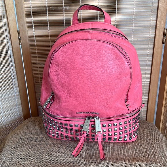 MICHAEL Michael Kors | Bags | Michael Kors Rhea Small Studded Leather ...